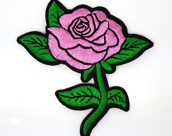 Pink Rose Patch | Etsy