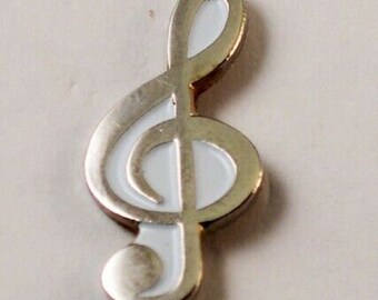 Treble Clef Pin - Etsy
