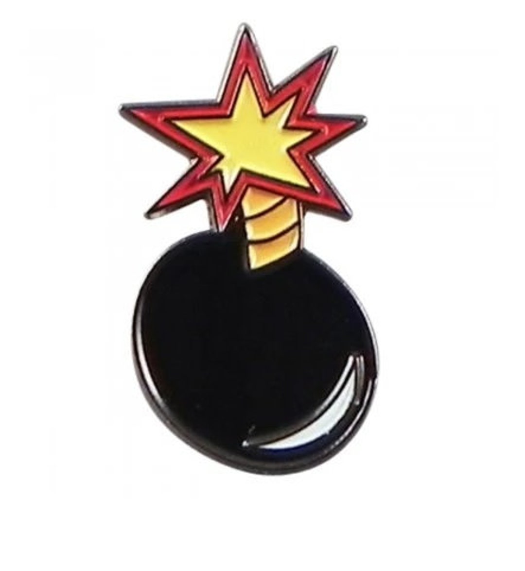 Cartoon Bomb Enamel Pin Badge Lapel - Etsy