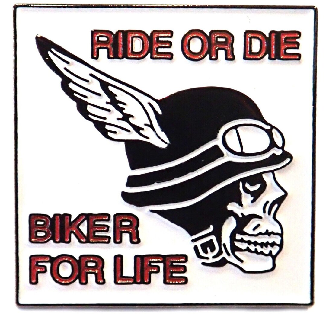 Ride or Die Metal Biker for Life Metal Enamel Pin Badge - Etsy