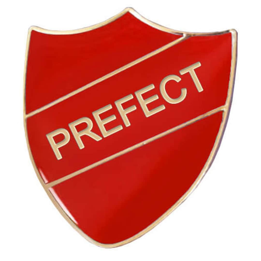 Red School Prefect Enamel Lapel Pin Badge Brooch - Etsy