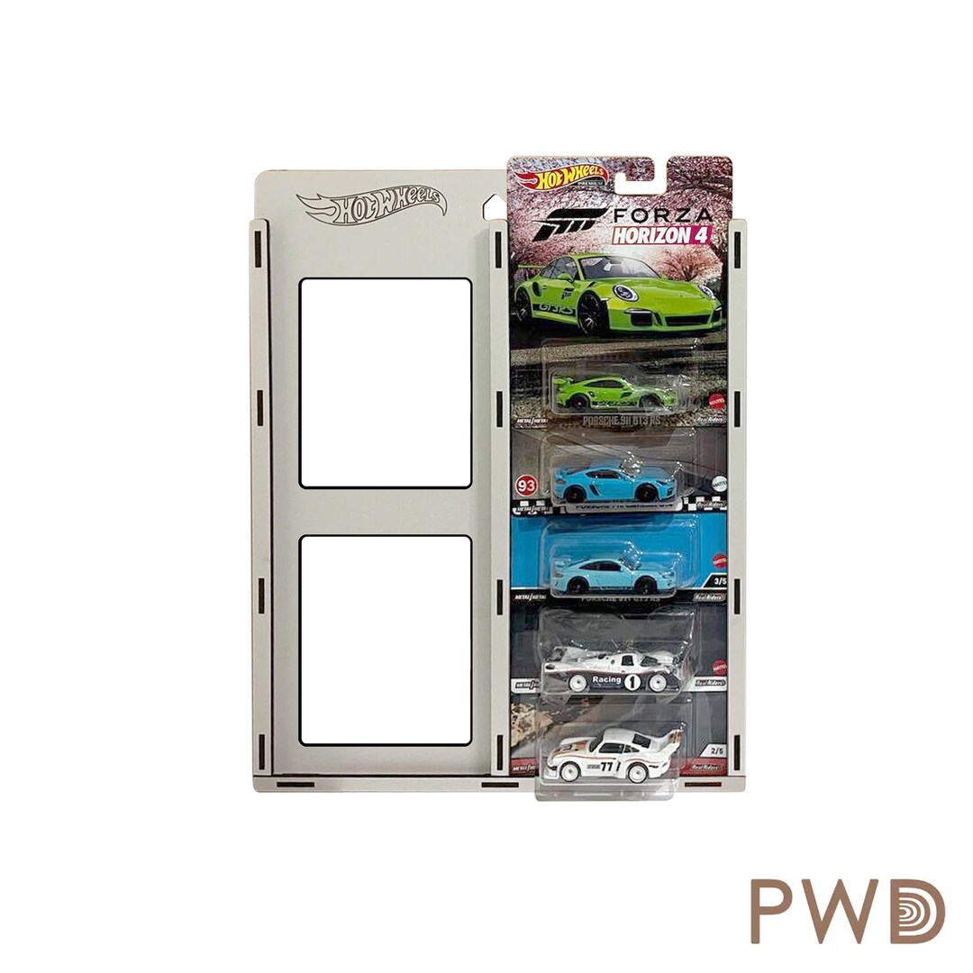 2 Pcs. Wall Display Shelf for Hot Wheels Premium Storage for Carded ...