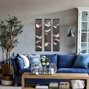 Modern Geometric Wood Wall Art 3d Wall Art Wall Decor - Etsy