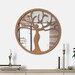 Wood Mirror Tree of Life II Wall Mirror Geometric Mirror - Etsy