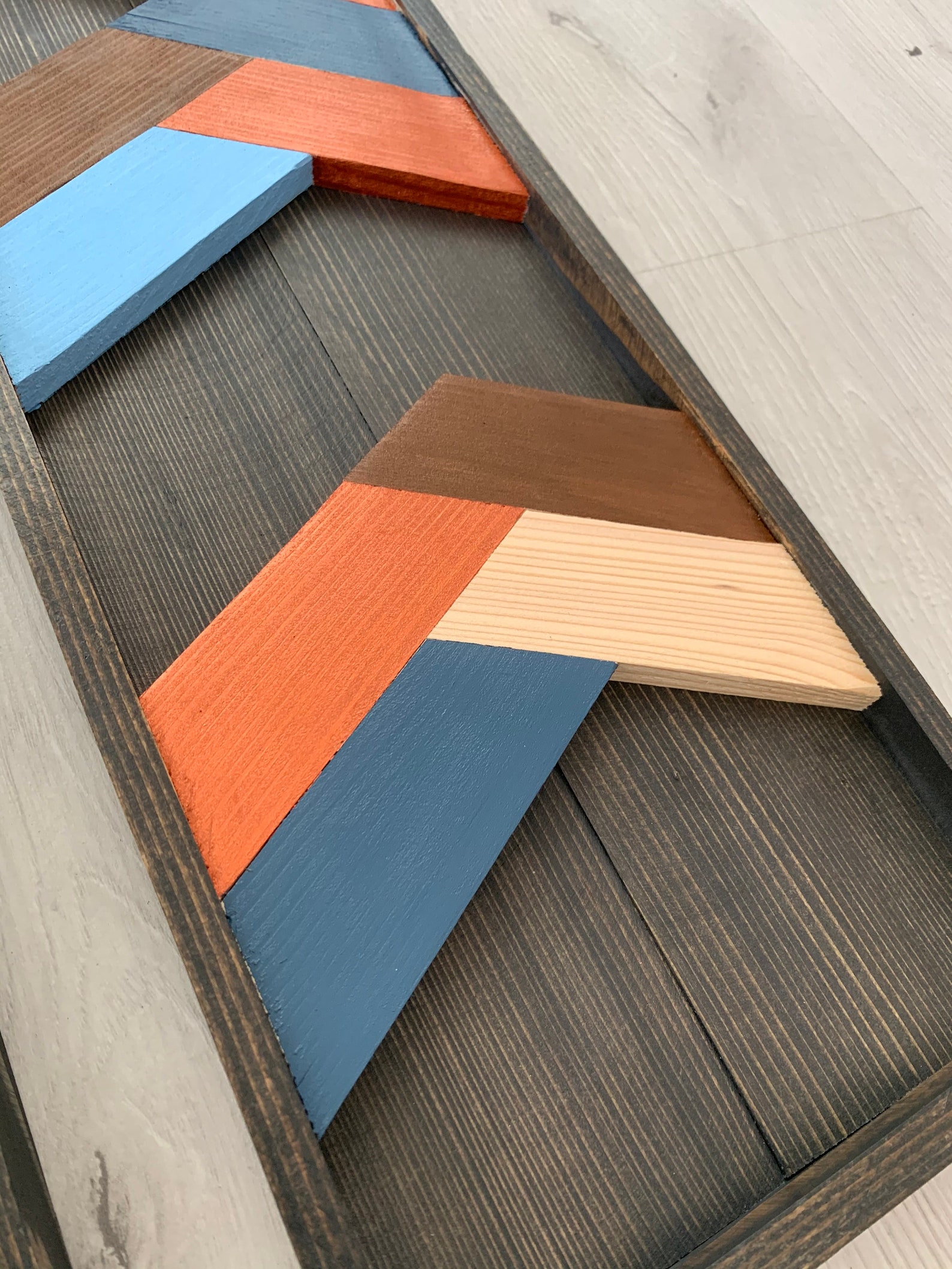 Modern Geometric Wood Wall Art 3d Wall Art Wall Decor | Etsy