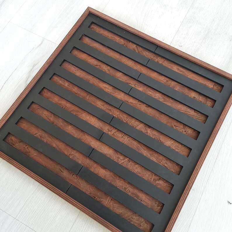 Rustic Line Modern Geometric Wood Wall Art Wall Decor - Etsy