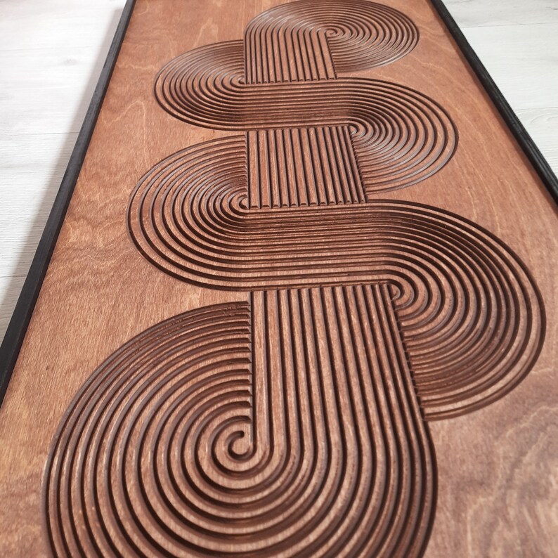 Line Wood Wall Art Wood Wall Decor Housewarming Gift Rustic - Etsy