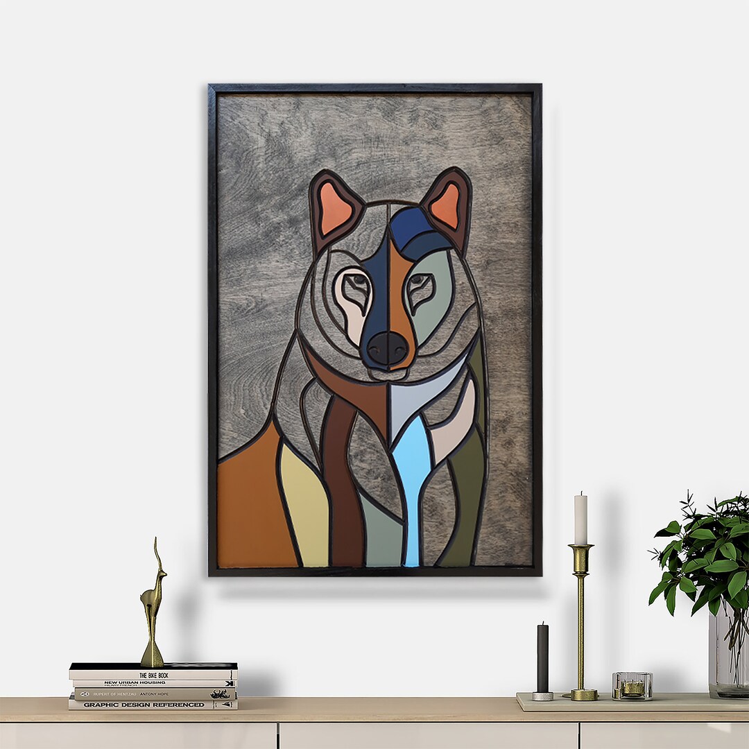 Woodart, Chono, Wolf, Wood Wall Art, Wood , Wood Wall Hangings, Wall ...