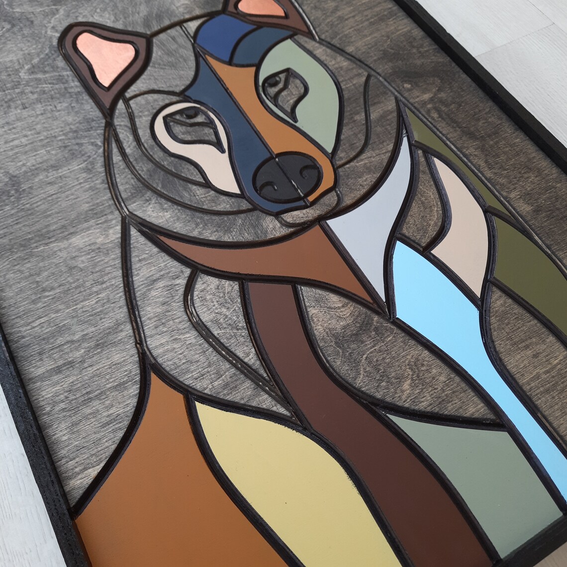 Woodart Chono Wolf Wood Wall Art Wood Wood Wall - Etsy