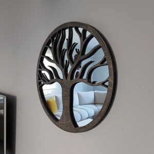 Wooden Mirror, Tree of Life, Wall Mirror, Tree Mirror, Wood Mirror ...