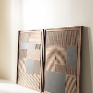 Rectangle, Wood Wall Art, Painting Wood Wall Art, Vertical Wall Art ...