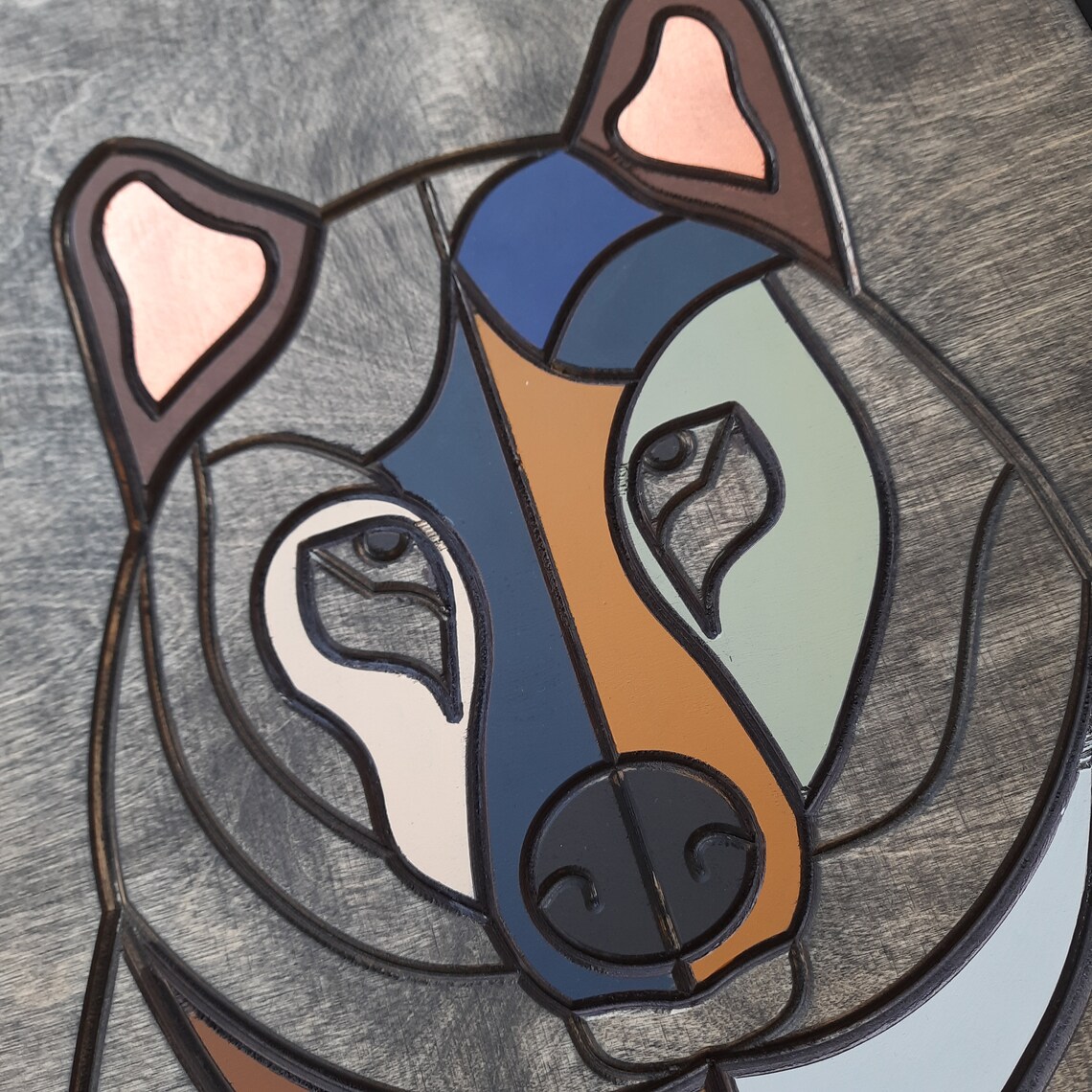 Woodart Chono Wolf Wood Wall Art Wood Wood Wall - Etsy