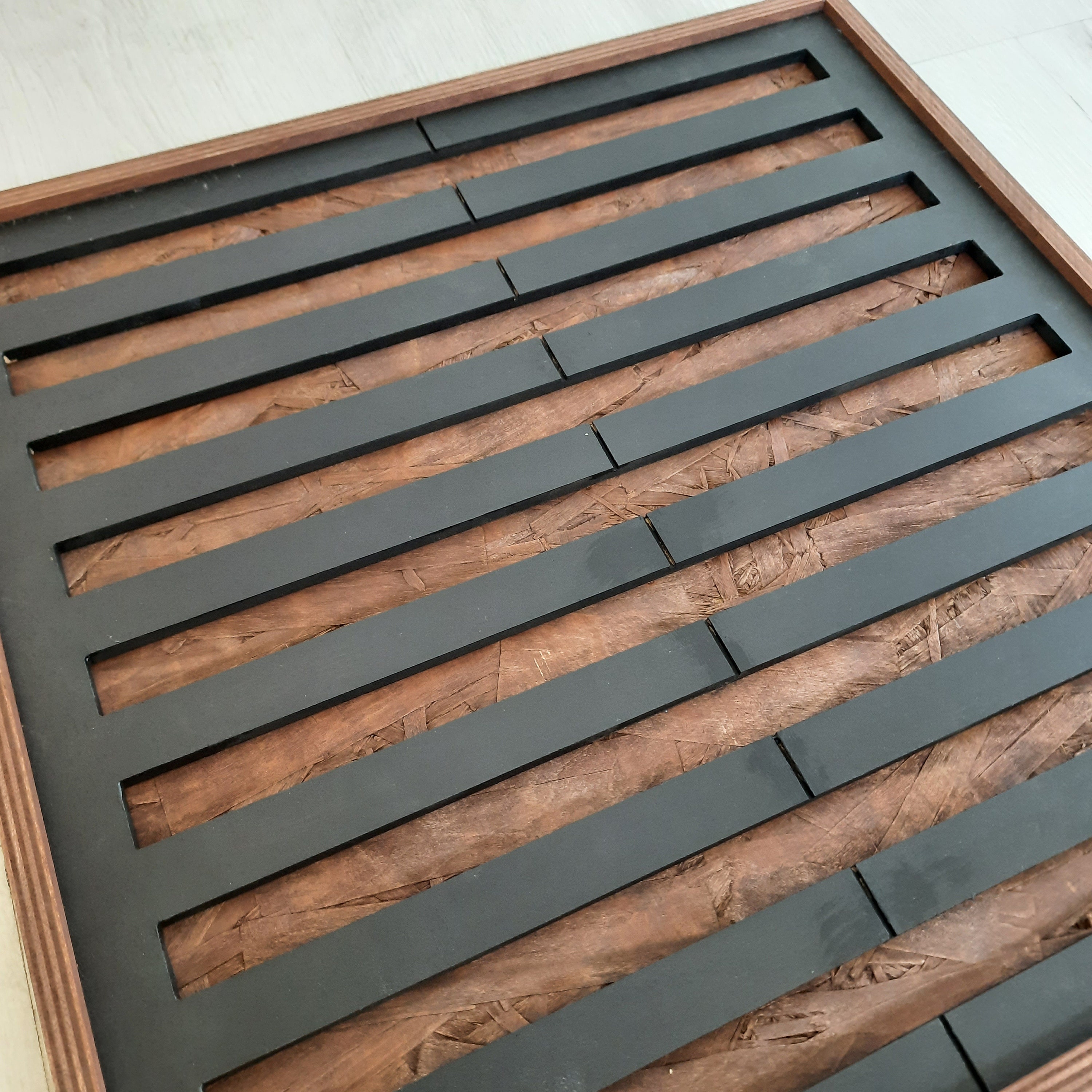 Rustic Line Modern Geometric Wood Wall Art Wall Decor - Etsy