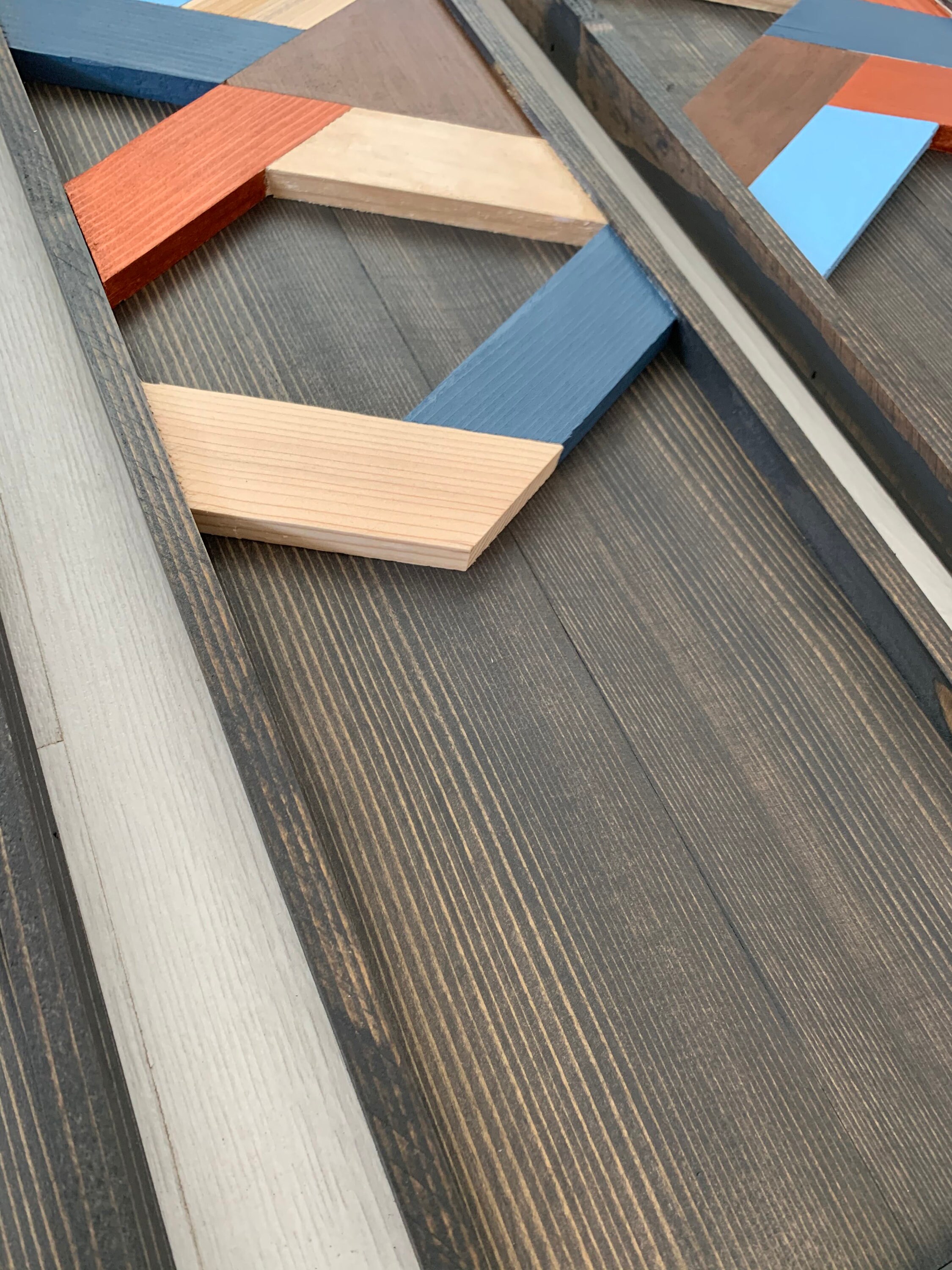 Modern Geometric Wood Wall Art 3d Wall Art Wall Decor - Etsy