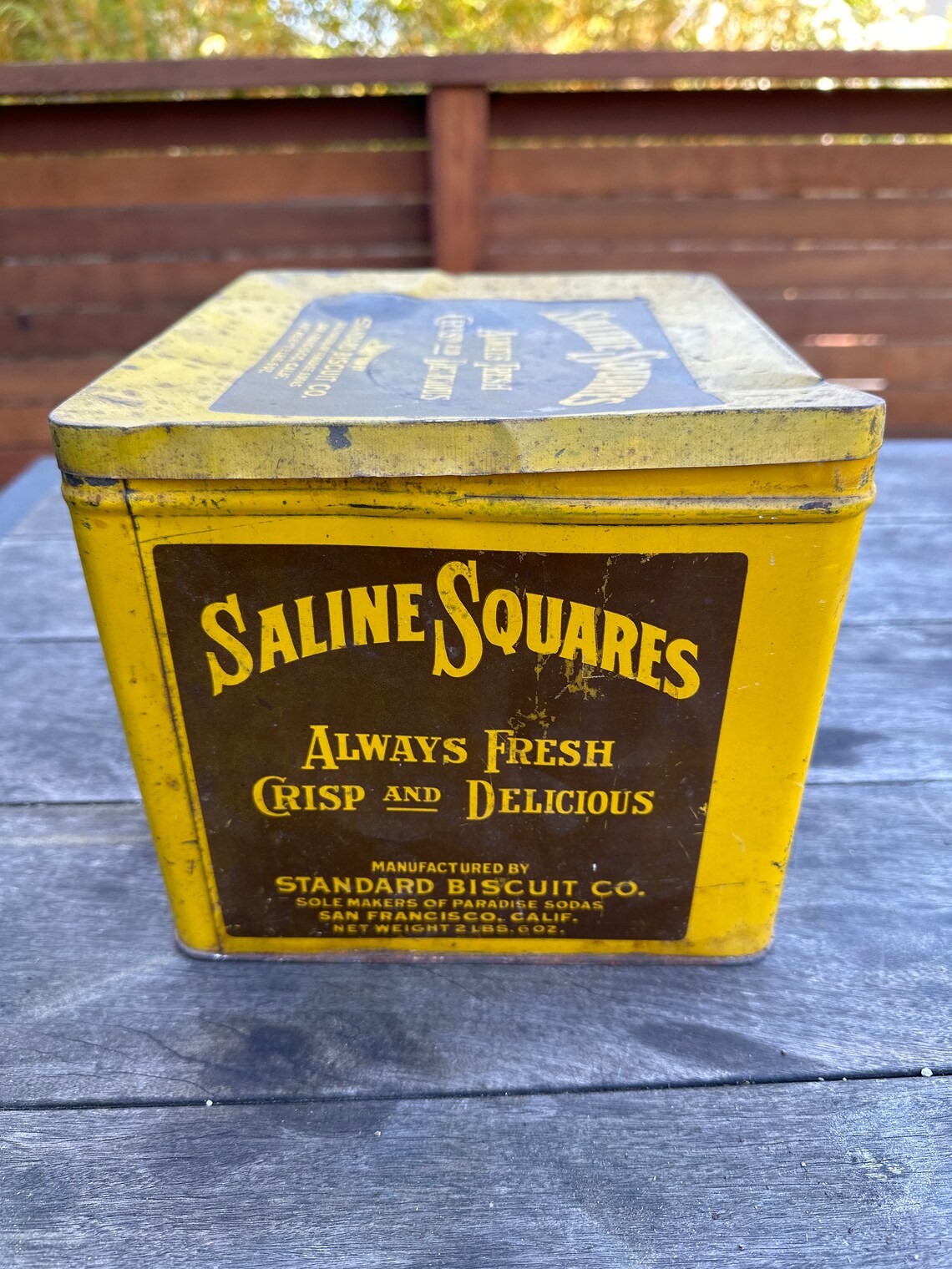 Vintage Food Tin, Saline Squares San Francisco Biscuit Company - Etsy