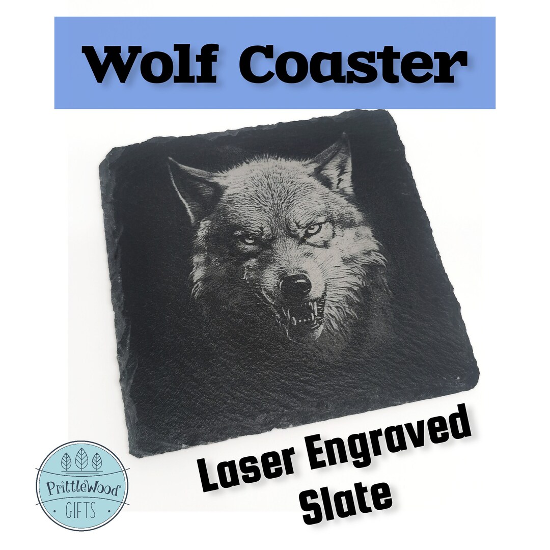 Wolf Coaster Wolf Gift Wolves Slate Coaster Gift - Etsy UK