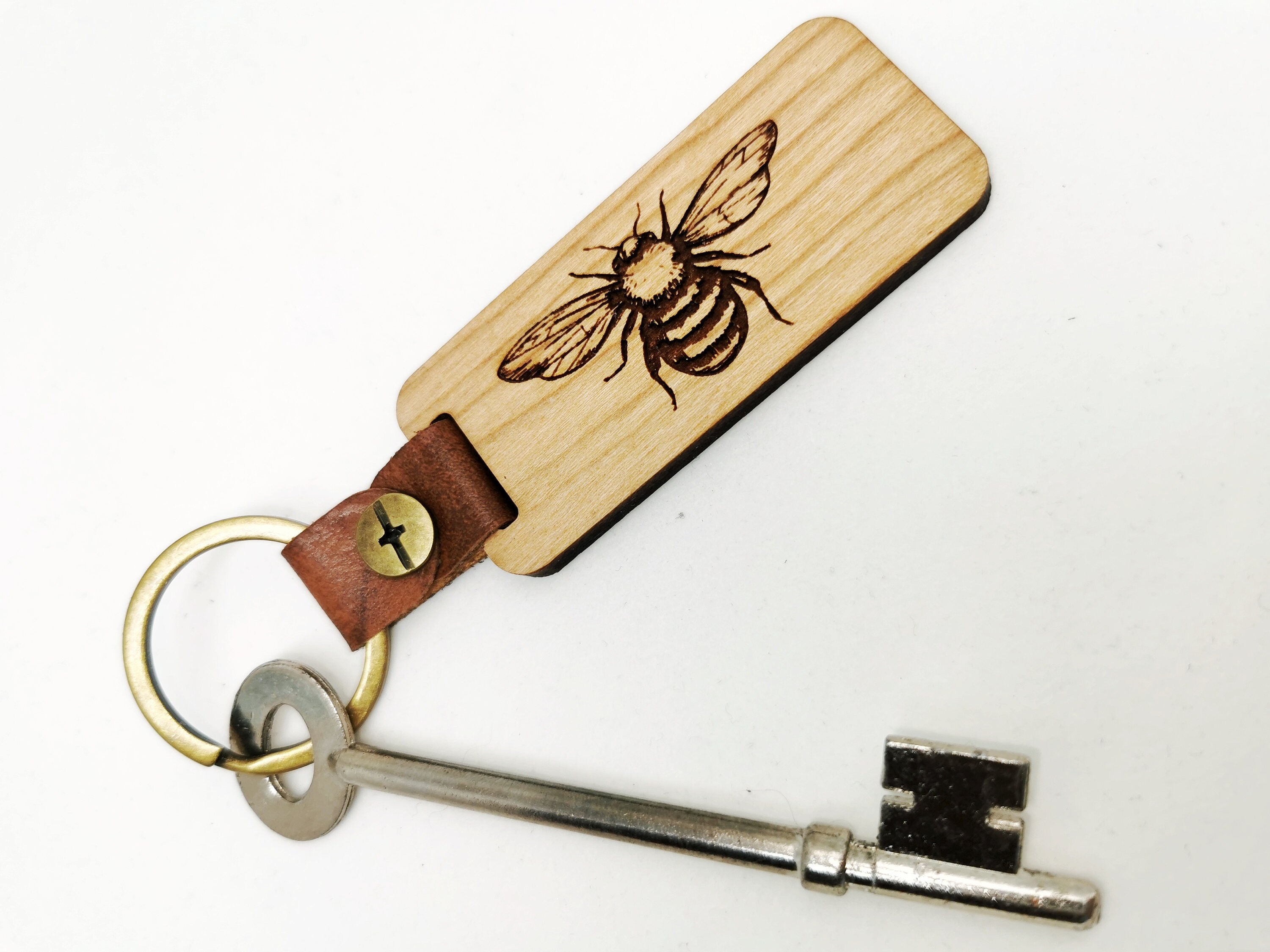 Bee Keyring Bee Keychain Personalised Keyring Custom Bee - Etsy UK