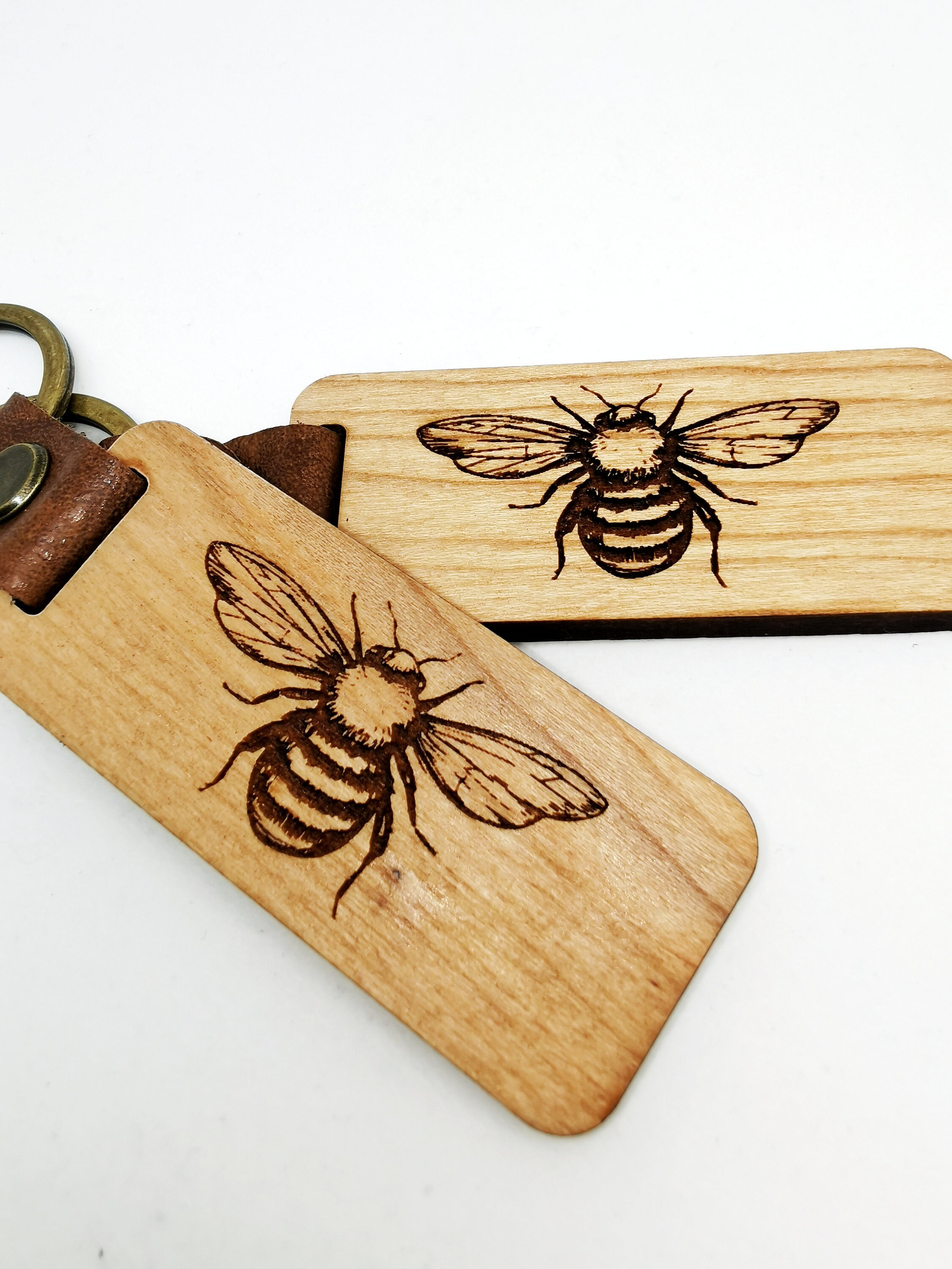 Bee Keyring Bee Keychain Personalised Keyring Custom Bee | Etsy UK