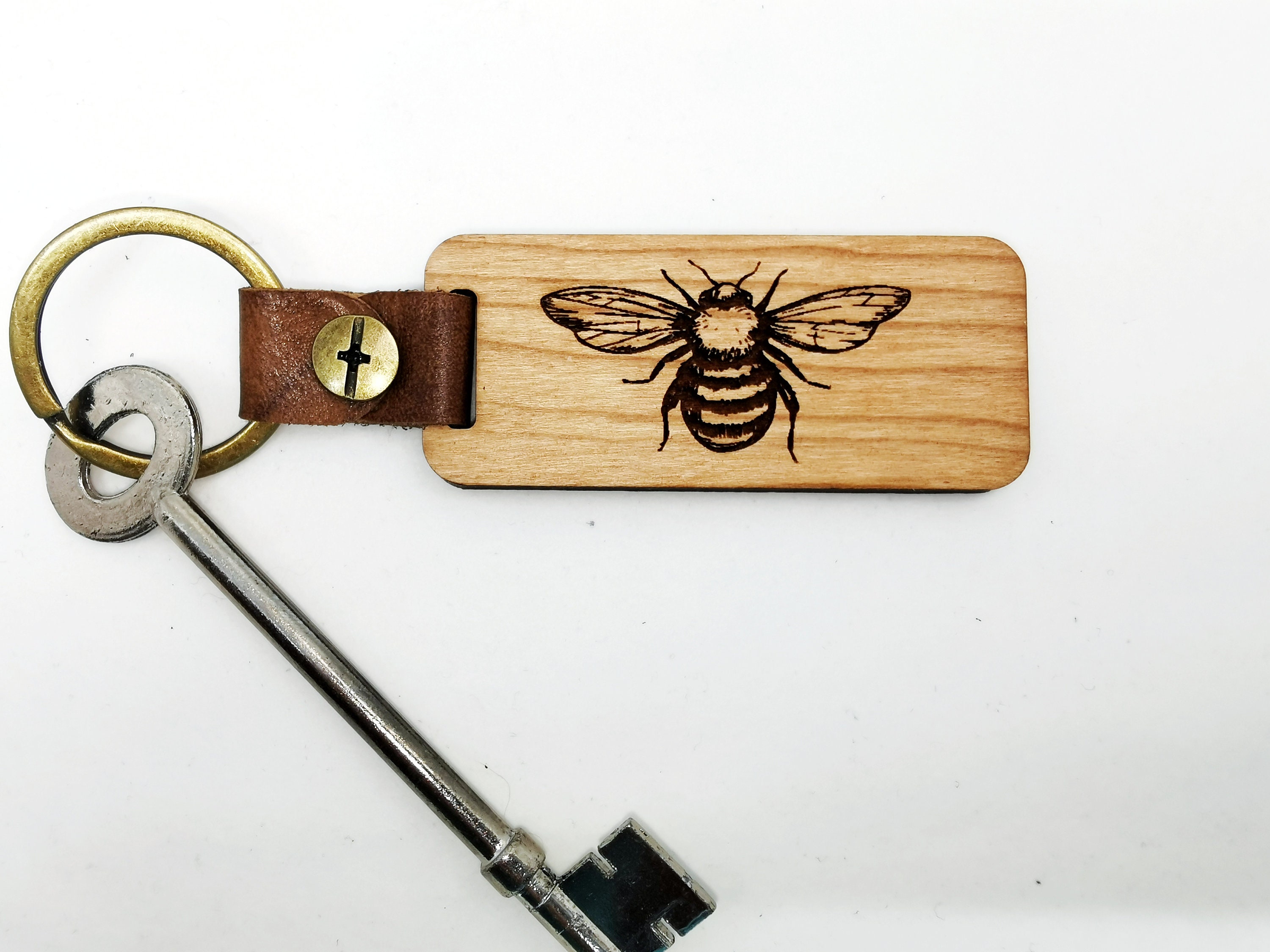 Bee Keyring Bee Keychain Personalised Keyring Custom Bee - Etsy UK