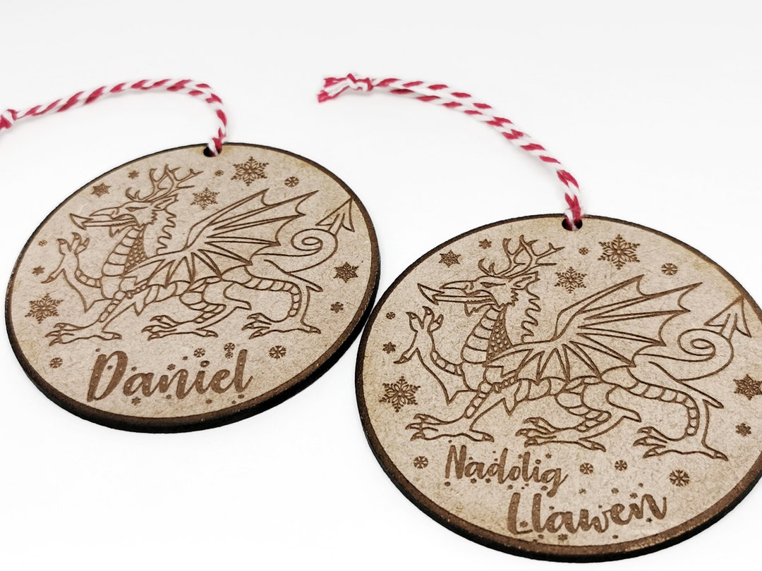 Welsh Dragon Ornament, Welsh Decoration, Welsh Decor, Welsh Tree Decor ...