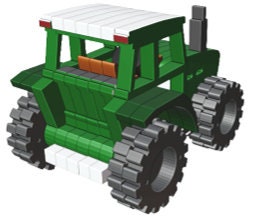 Tractor Laser Cut 3D Model Custom Laser Cut Box in SVG Laser Cut ...