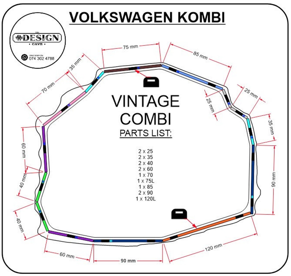 Volkswagen Kombi Box with Instructions Custom Laser Cut Box - Etsy