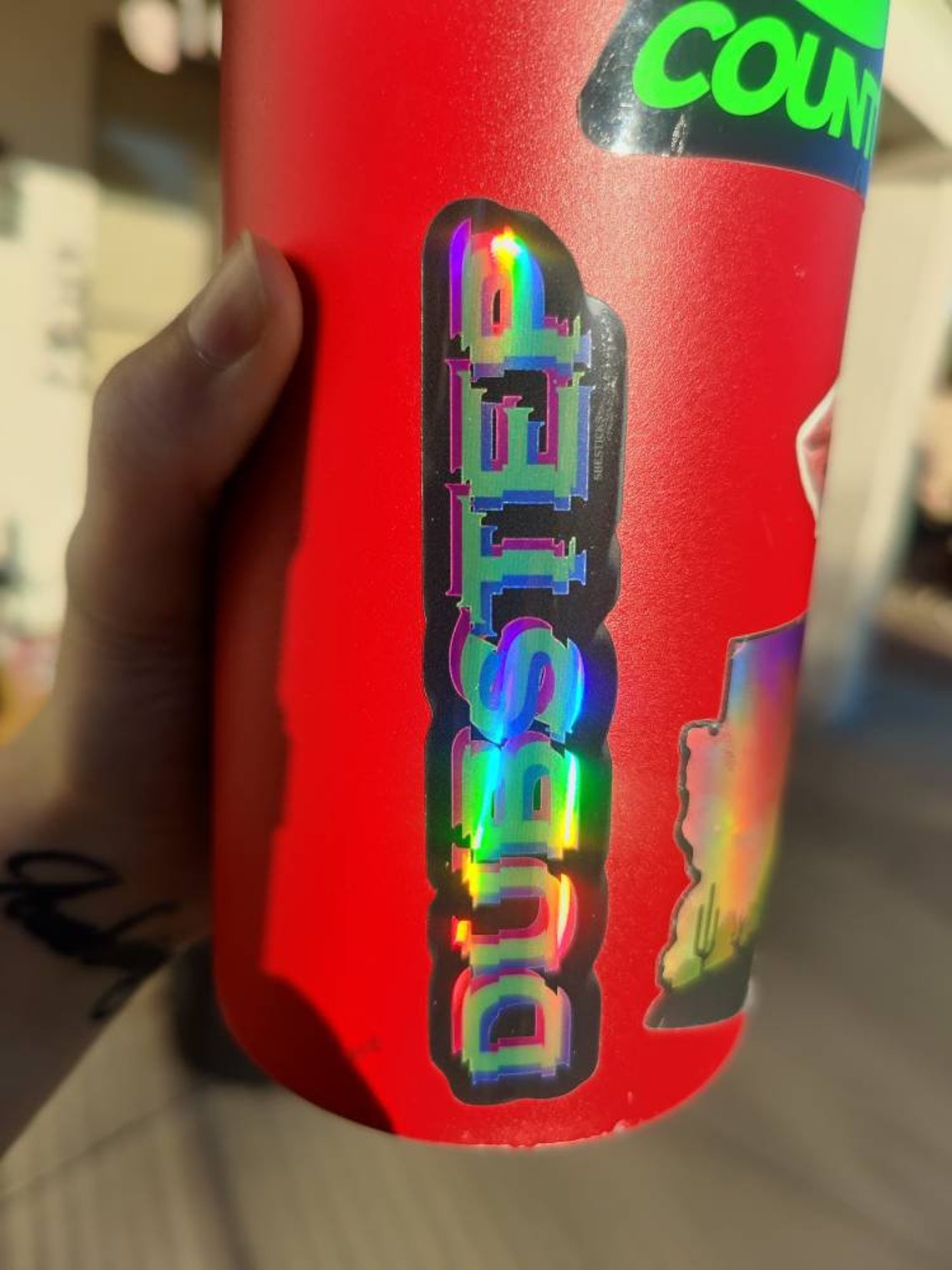 HOLOGRAPHIC Dubstep Sticker Rave Sticker EDM Sticker | Etsy