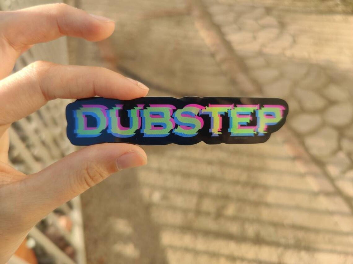 HOLOGRAPHIC Dubstep Sticker Rave Sticker EDM Sticker | Etsy