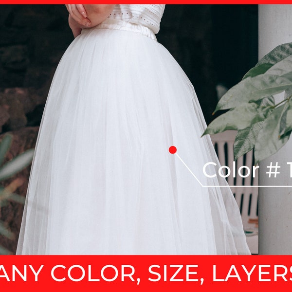 Full Tulle Skirt - Etsy