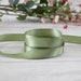Sage Green Double Sided Satin Ribbon, Gift Wrapping, 6 Sizes, Wedding ...