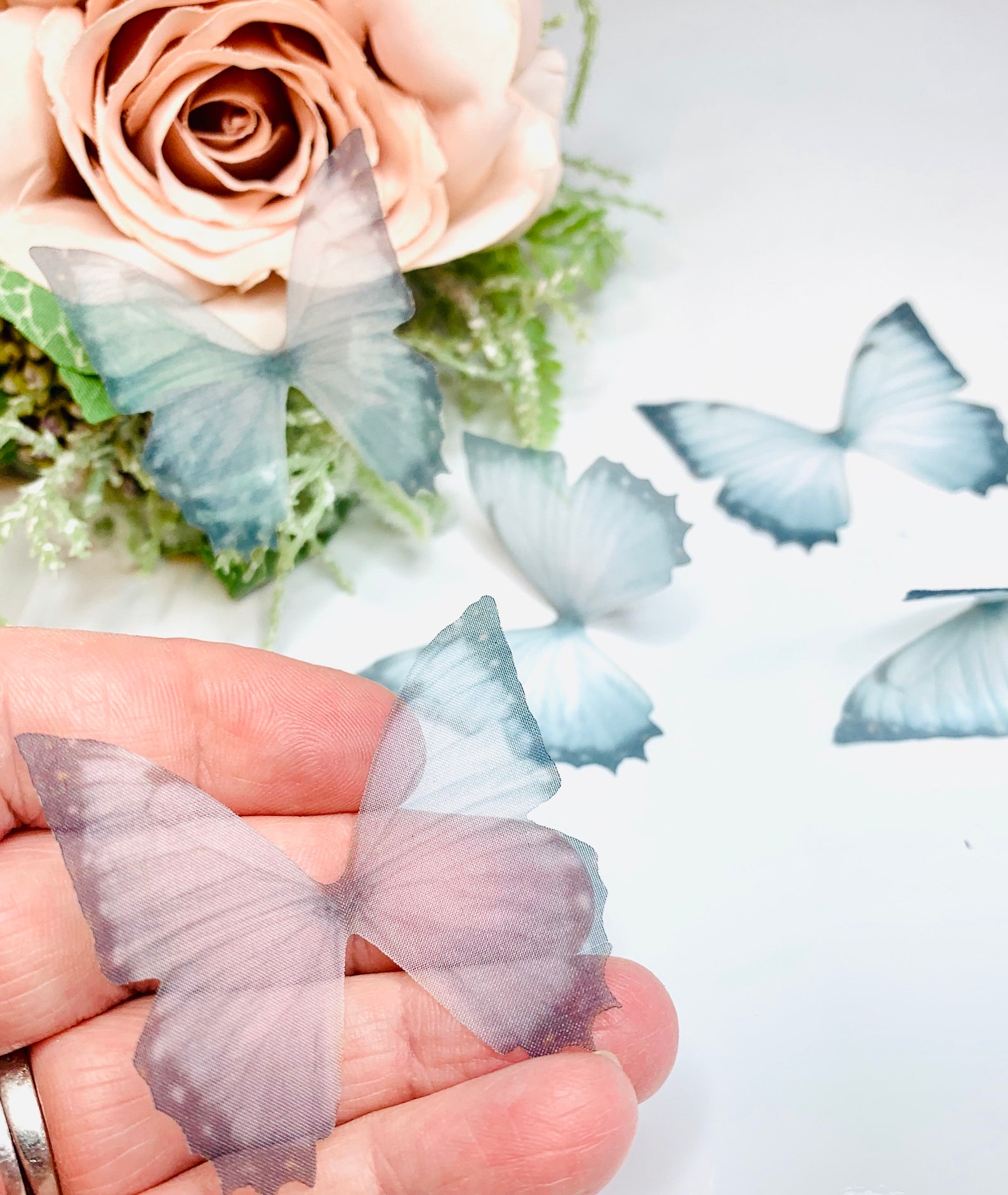 Organza Butterfly for Millinery Grey Butterfly Decorations - Etsy