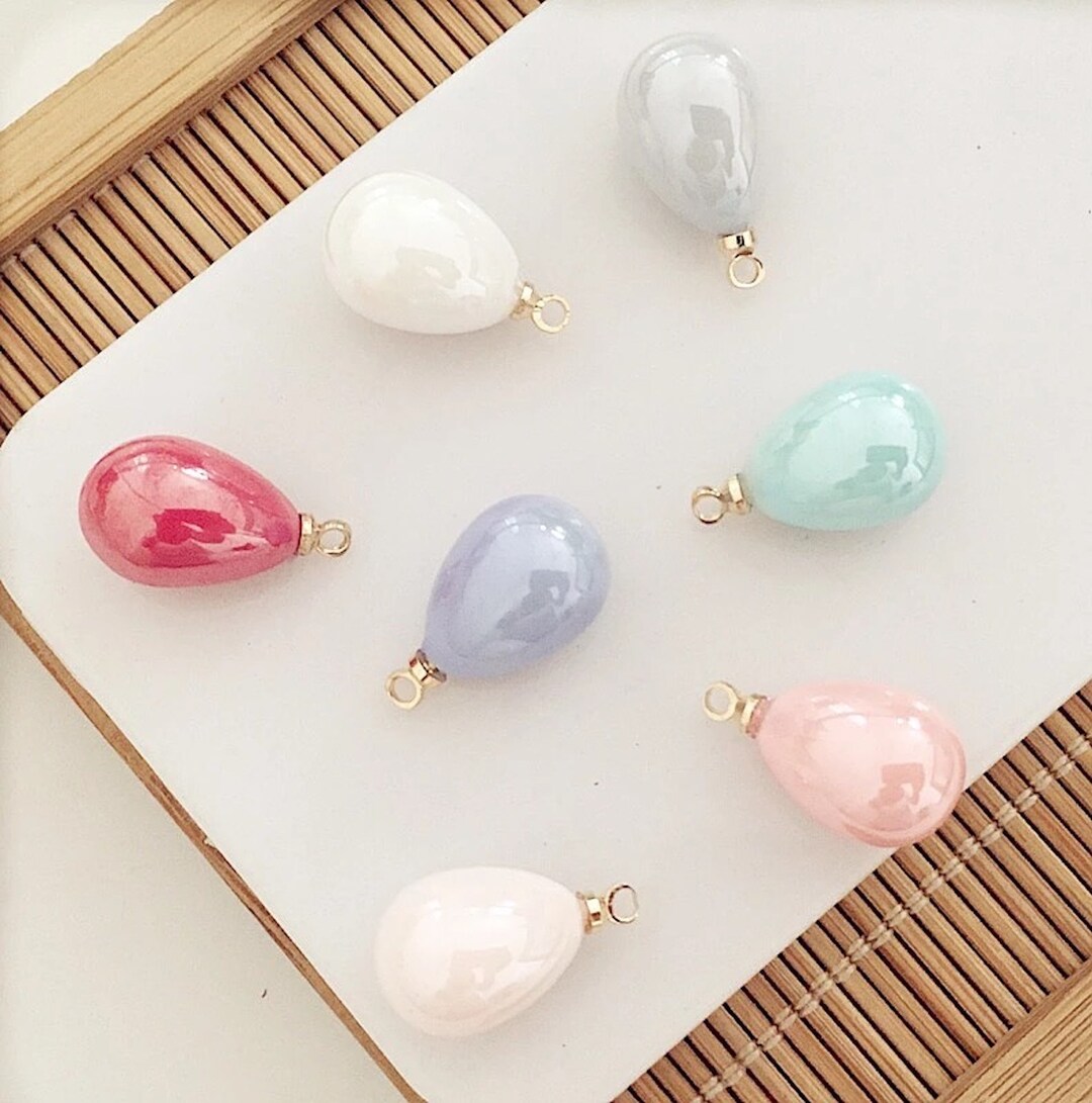 Drop Pearl Charm, Drop Pearl Pendent, Craft Supplies, Floating Charm ...