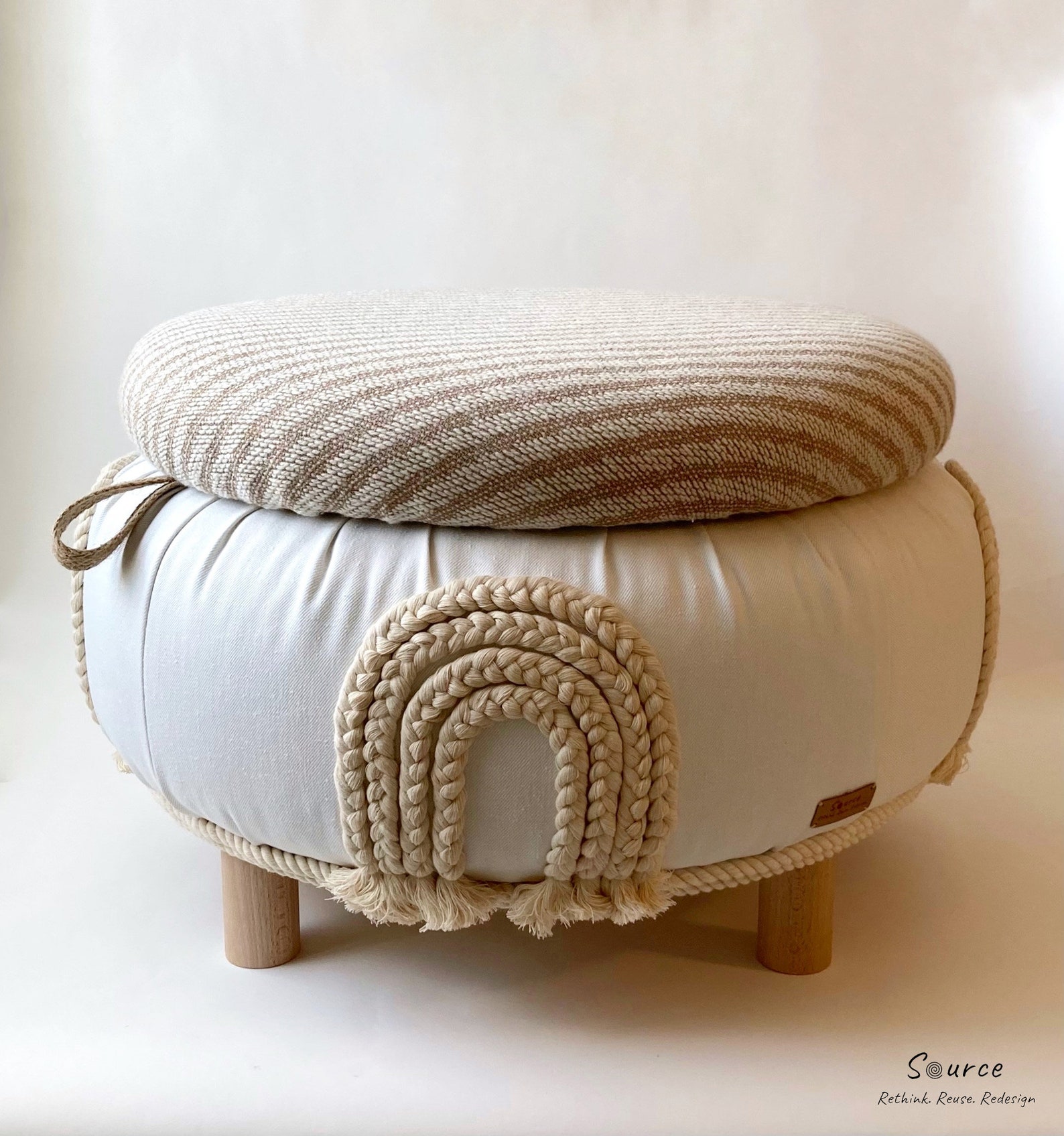 Handmade Bright Colored Ottoman Boho Style Upcycled Car - Etsy Singapore