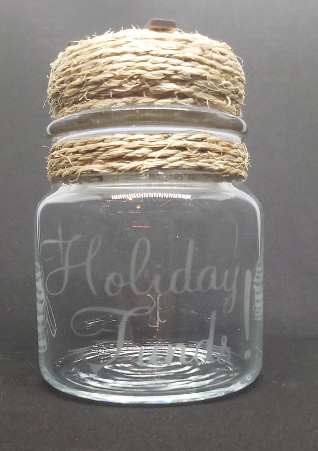 SALE SALE Money Pots, Money Jars, Hand Etched With Sayings and Trimmed ...