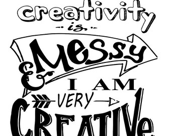 Creativity is messy | Etsy