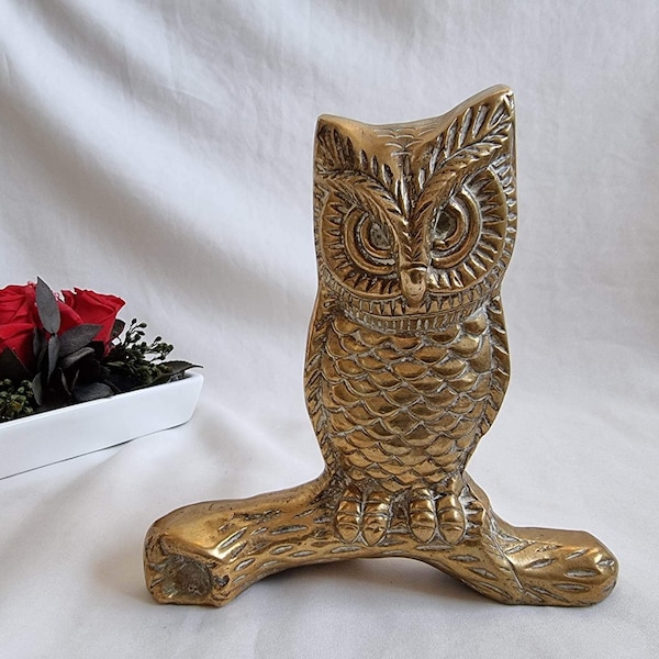 Brass Owls - Etsy