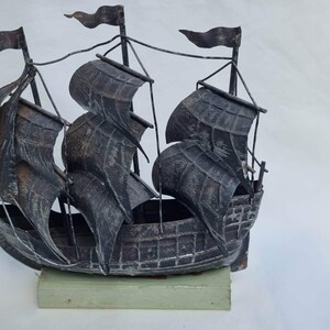 Ship Figure, Boat Figure, Metal Ship, Metal Boat, Handmade Boat ...