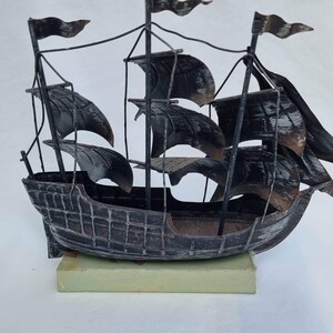 Ship Figure, Boat Figure, Metal Ship, Metal Boat, Handmade Boat ...