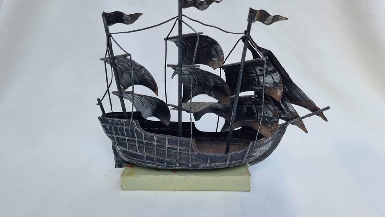 Ship Figure, Boat Figure, Metal Ship, Metal Boat, Handmade Boat ...