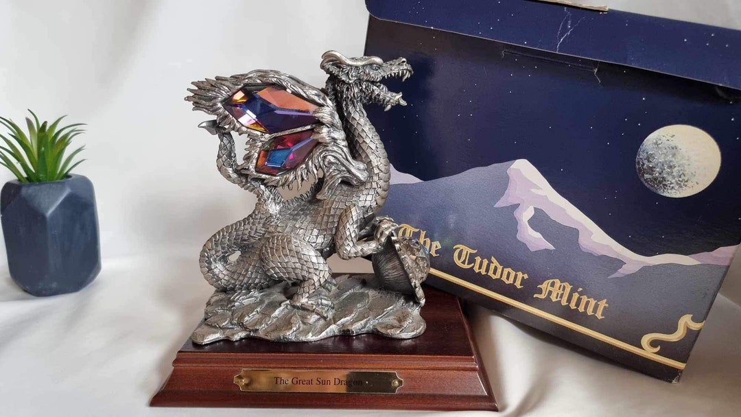 Tudor Mint Myth and Magic, Myth and Magic, Pewter Dragon Figurine ...