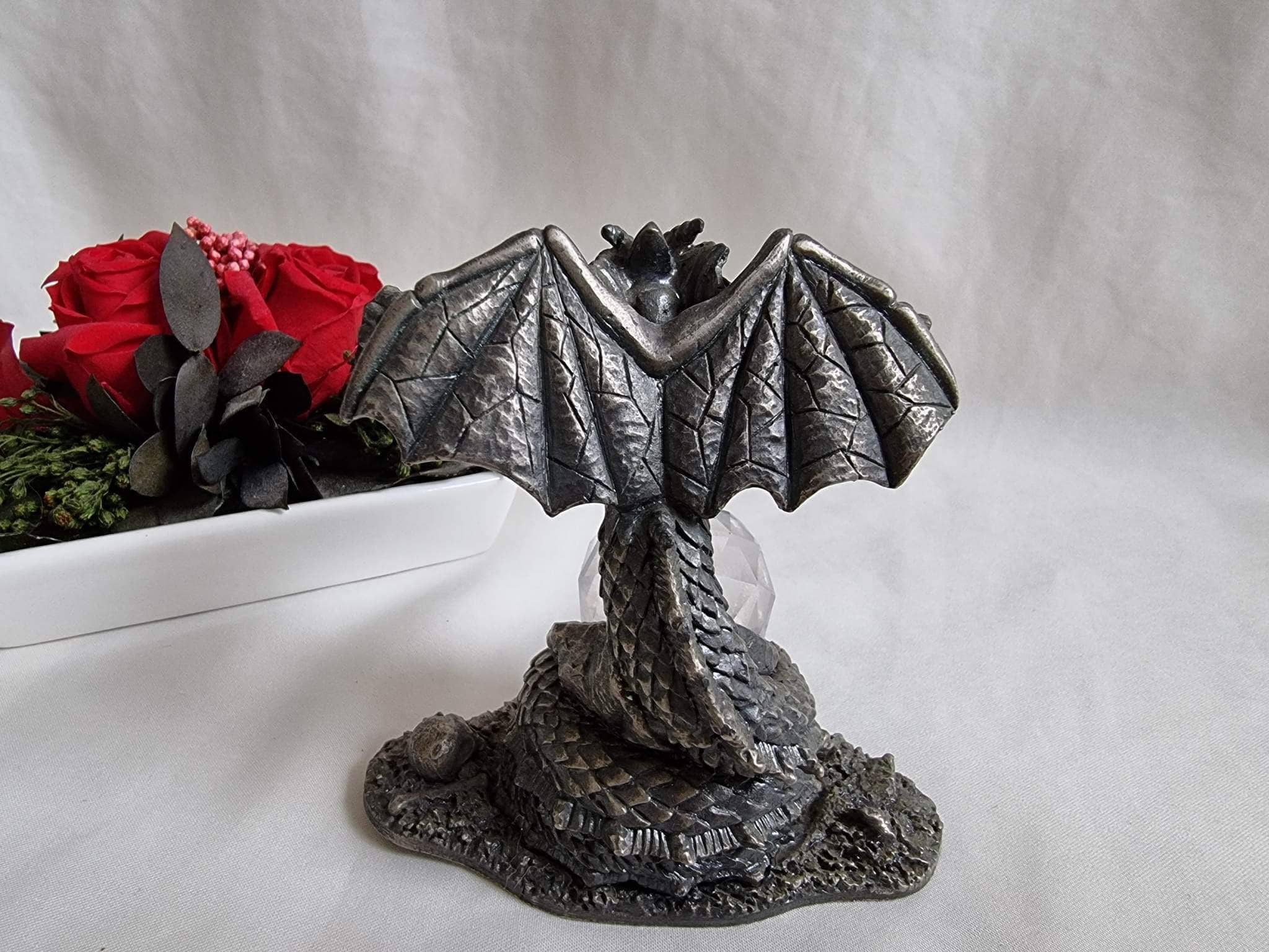 Pewter Dragon Figurine, Myth and Magic, Dragon Figurine, Tudor Mint ...