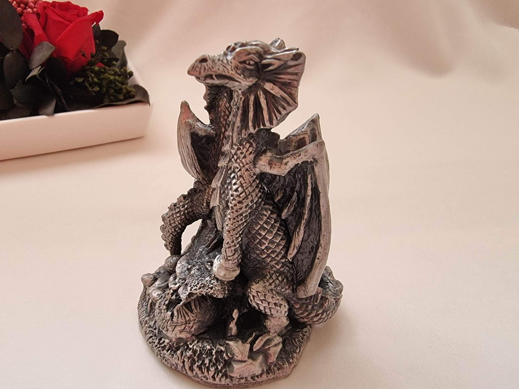 Tudor Mint Dragon, Myth and Magic, Dragon Figurine, Pewter Dragon ...