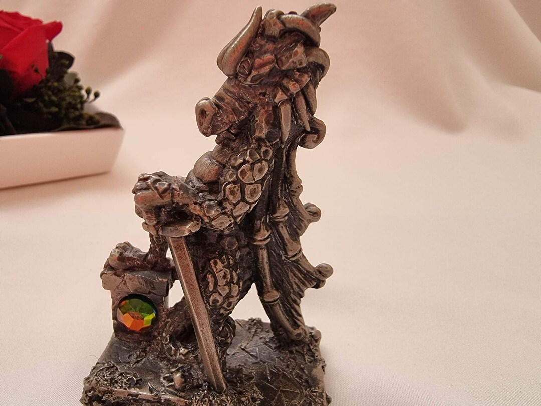 Tudor Mint Dragon, Pewter Dragon Figurine, Myth and Magic, Dragon ...