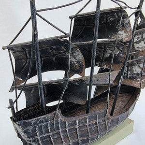 Ship Figure, Boat Figure, Metal Ship, Metal Boat, Handmade Boat ...
