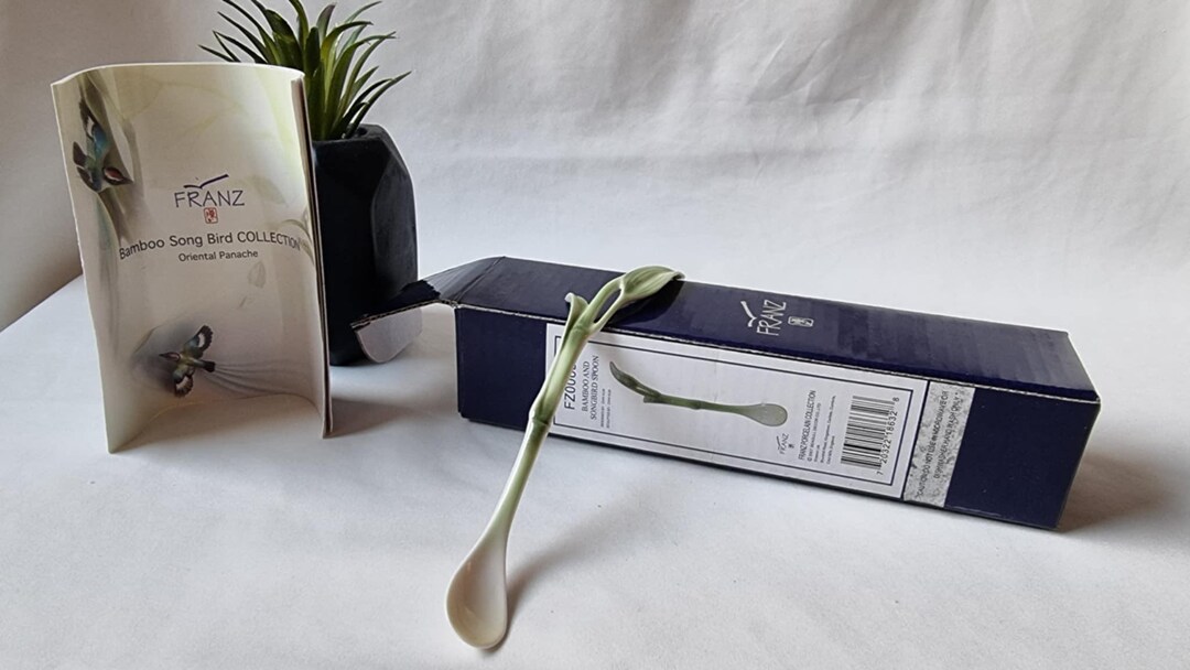 Franz Porcelain Spoon, Porcelain Coffee Spoon, Pottery Coffee Spoon ...