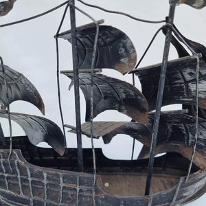 Ship Figure, Boat Figure, Metal Ship, Metal Boat, Handmade Boat ...