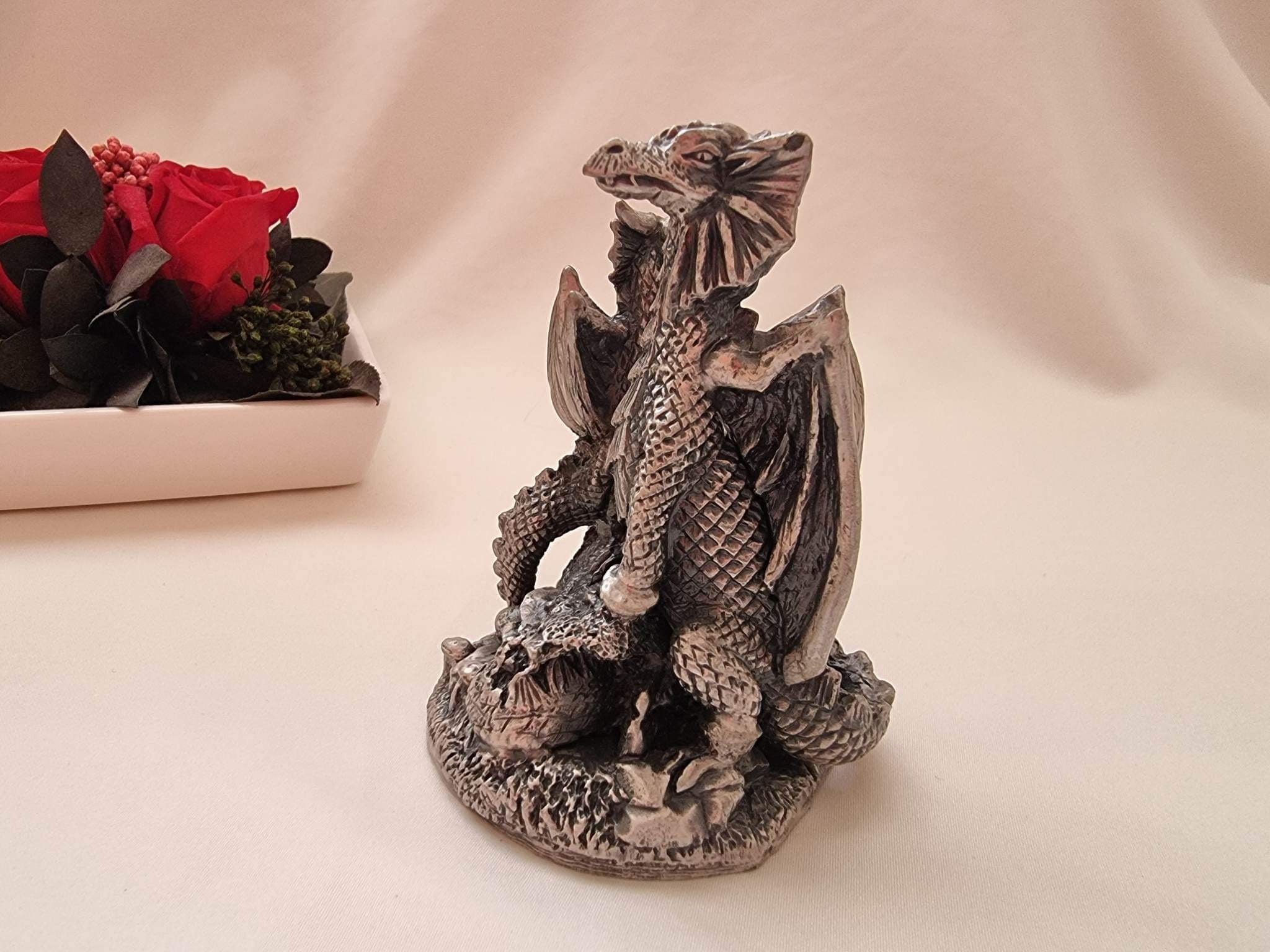 Tudor Mint Dragon, Myth and Magic, Dragon Figurine, Pewter Dragon ...