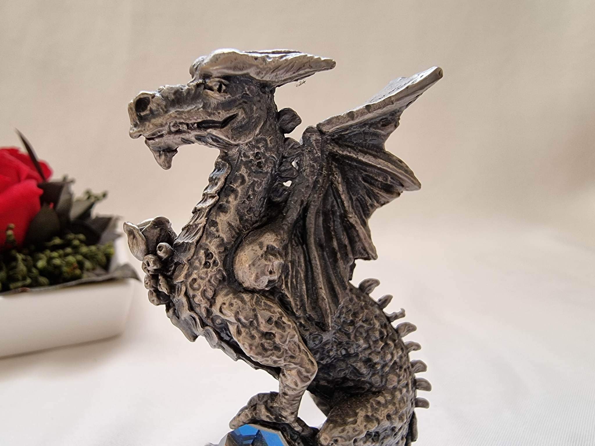 Tudor Mint Dragon Dragon Figurine Pewter Dragon Figurine - Etsy