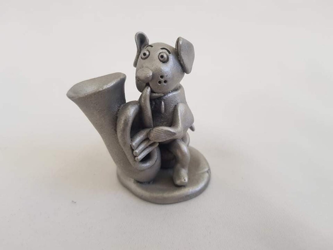 Pewter Dog Figurine, Pewter Dog, Pewter Animals Figurine, Pewter ...