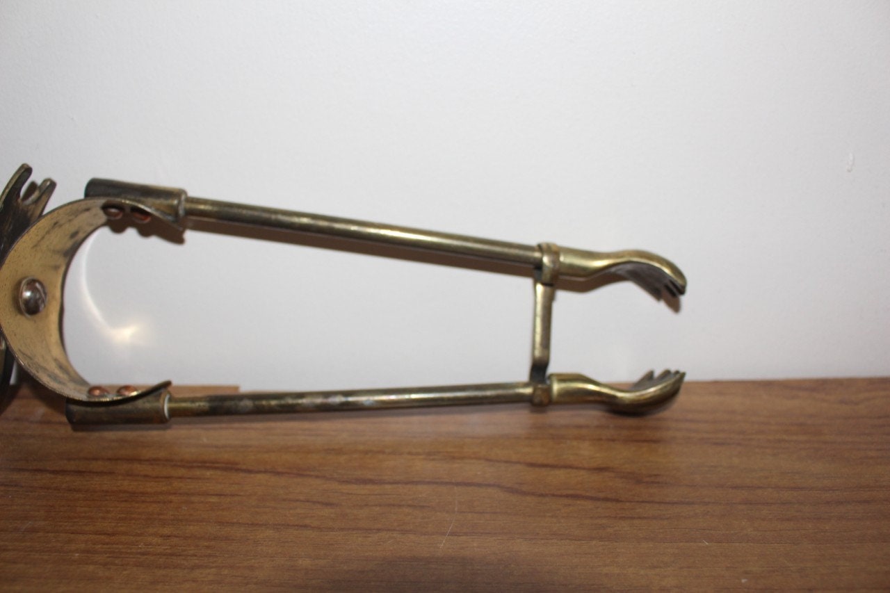 Barbecue Tools, Barbecue Tongs, Vintage Tongs, Antique Tongs, Wooden ...